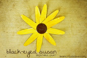 Black-Eyed Susan Flower Craft