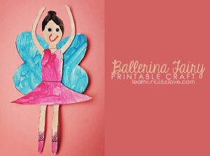 Printable Ballerina Fairy Craft