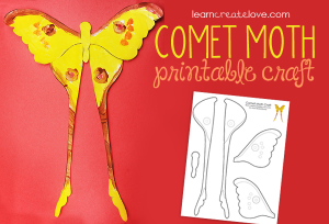 Printable Comet Moth Craft