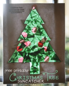Christmas Tree Sun-Catcher Craft