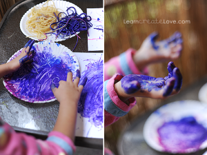 { Painting with Spaghetti }