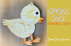 Printable Spring Chick Craft