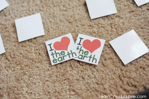Printable Earth Day Memory Game
