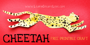 Cheetah Printable Craft