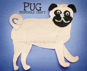 Printable Pug Craft
