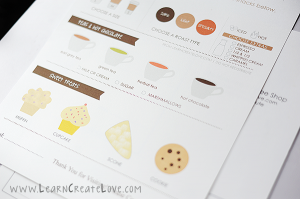 Printable Pretend Play Coffee Shop