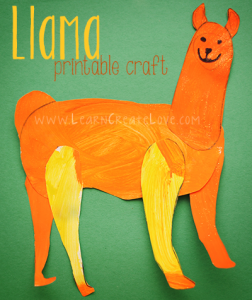 Printable Llama Craft
