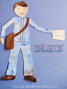 Printable Mail Carrier Craft