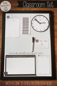 Pretend Play Classroom Set