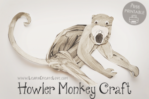 Howler Monkey Printable Craft