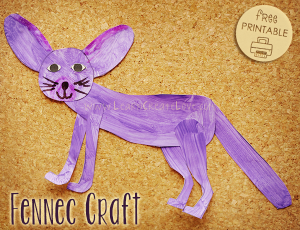 Fennec Fox Printable Craft
