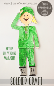 Printable Soldier Craft