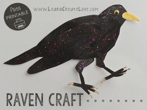 Raven Printable Craft