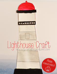 Lighthouse Printable Craft