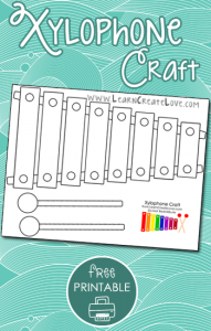Printable Xylophone Craft