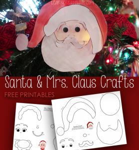 Santa & Mrs. Claus Printable Crafts