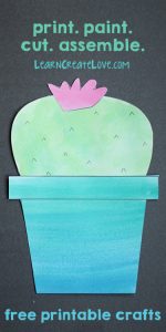 Cacti Printable Crafts