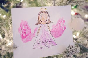 Handprint Angel Craft with Printable Template