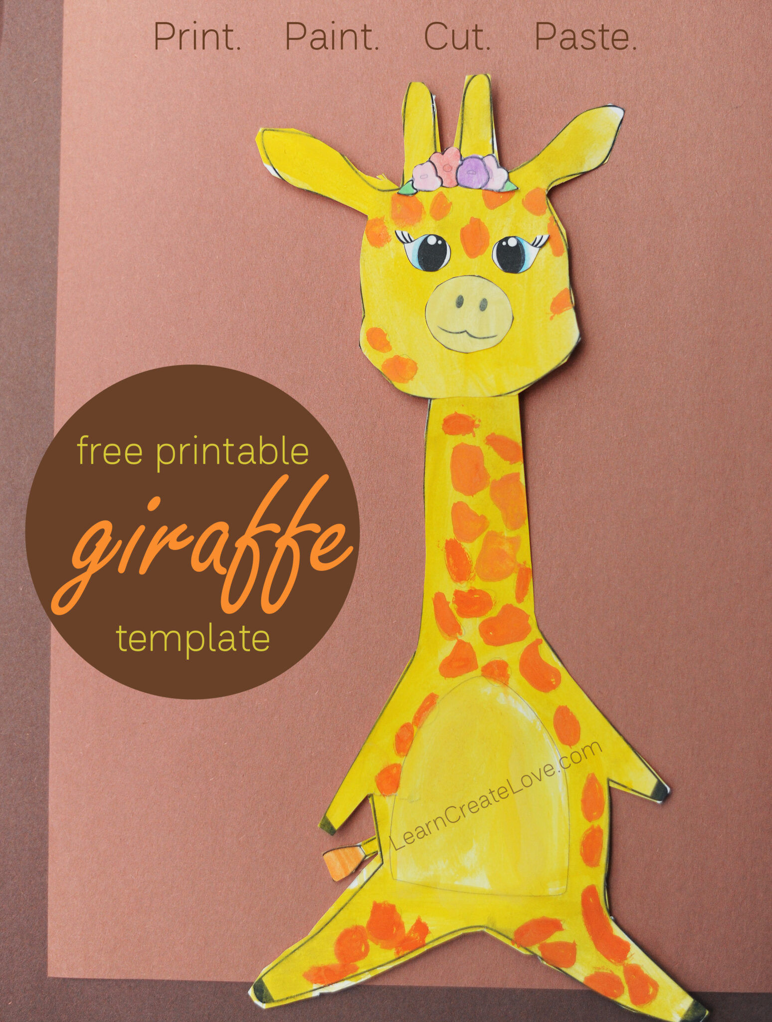 Printable Baby Giraffe Craft
